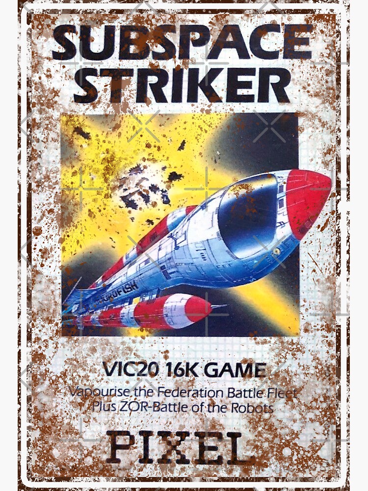 "Subspace Striker - Rust Effect" Sticker for Sale by RetroTrader ...