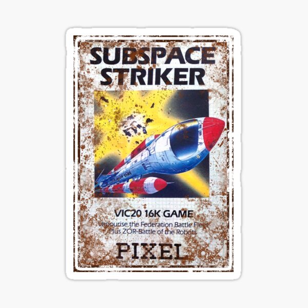 "Subspace Striker - Rust Effect" Sticker for Sale by RetroTrader ...