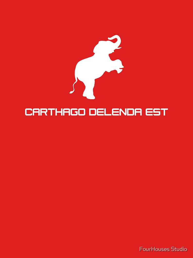 "Carthago Delenda Est (Carthage Must Be Destroyed)" T-shirt for Sale by ...