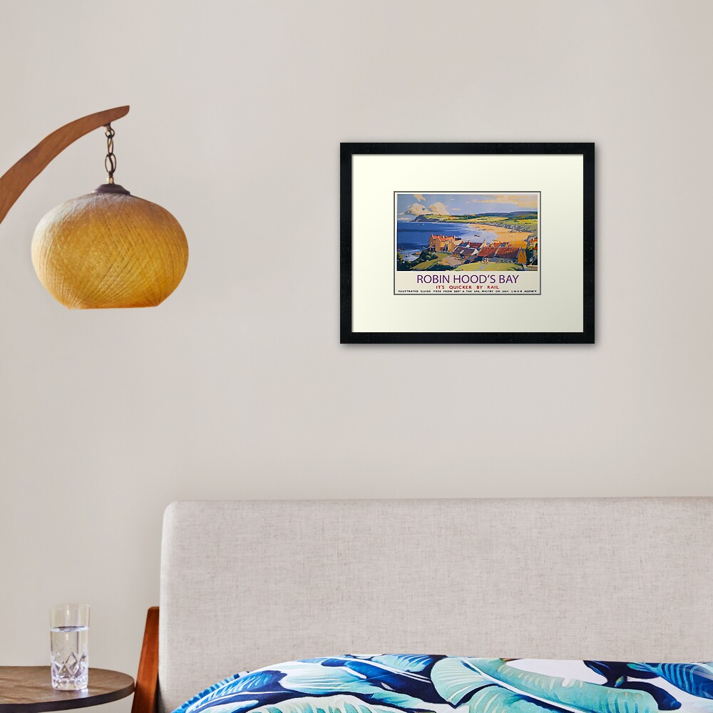 "Robin Hoods Bay vintage travel poster" Poster by stickart-marek ...