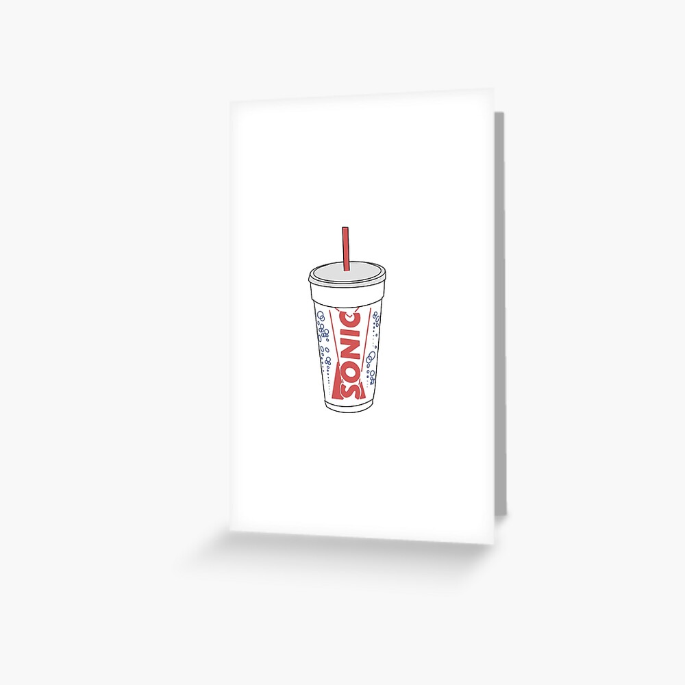 "Sonic cup sticker" Sticker for Sale by becccaprice | Redbubble