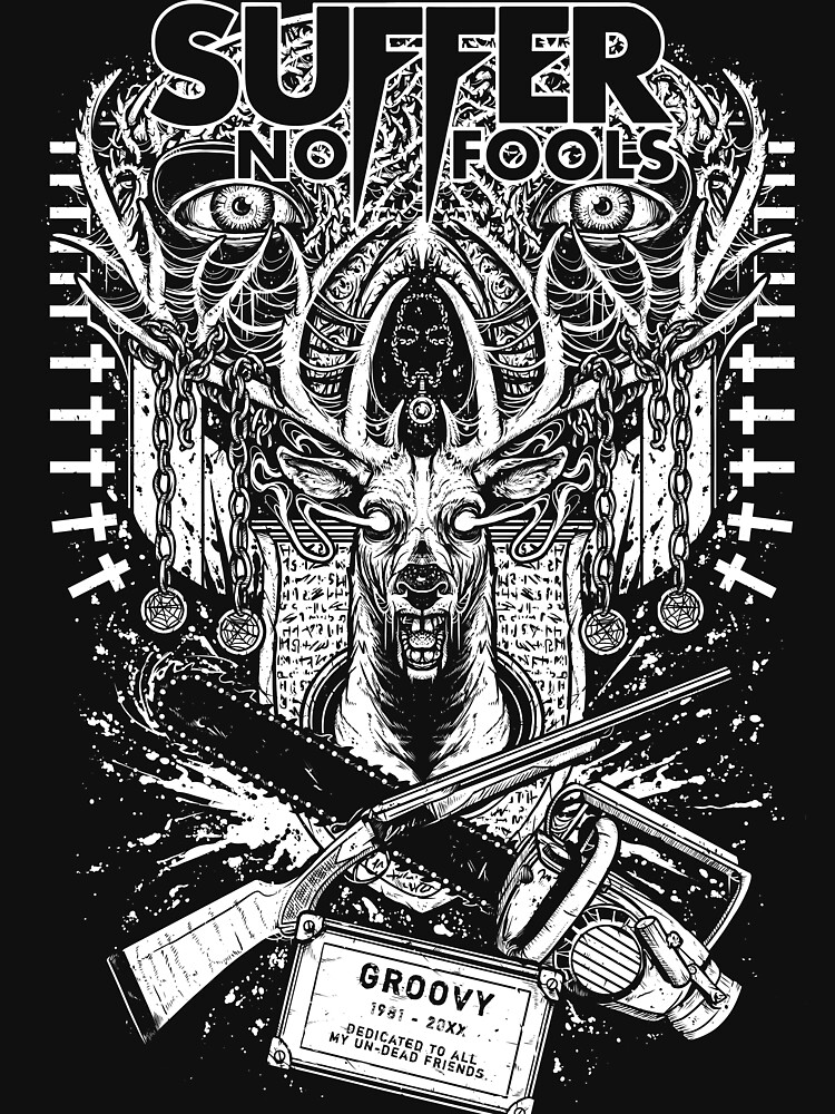 "Suffer No Fools - Groovy" T-shirt by Suffer-No-Fools | Redbubble