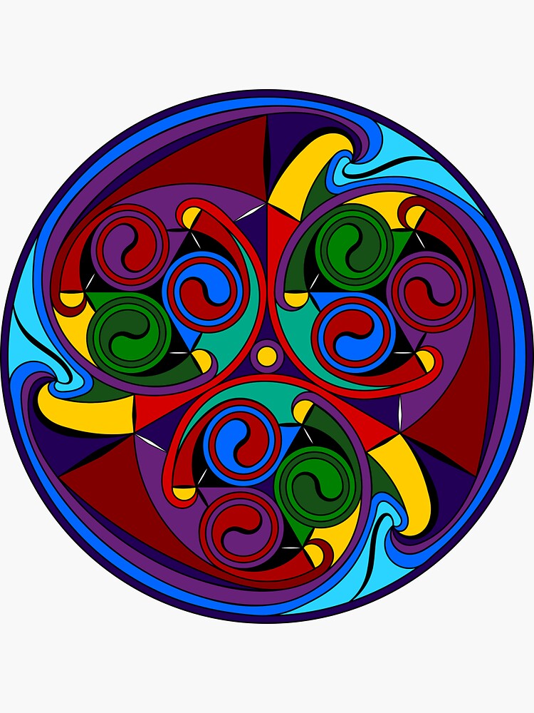 "Embedded Triskelion" Sticker by Real-Atomsk | Redbubble