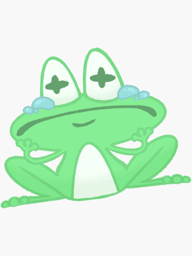 "Sad Frog" Sticker by jlyerhot | Redbubble
