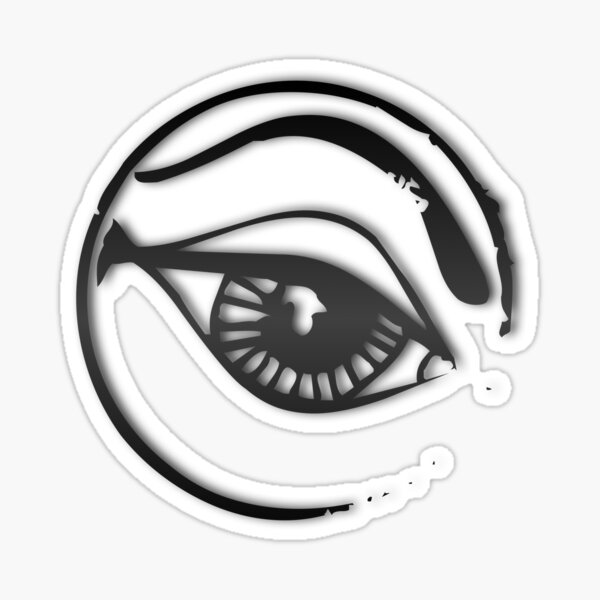"Black eye outline" Sticker for Sale by Alyssa2241 | Redbubble