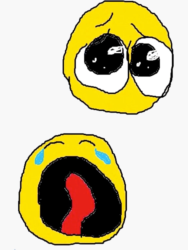 "Crying Baby Emoji" Sticker by Uhhhserena | Redbubble