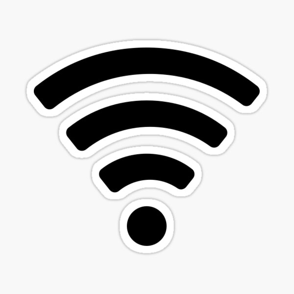 "Simple WIFI Sign" Sticker by Sebsson | Redbubble