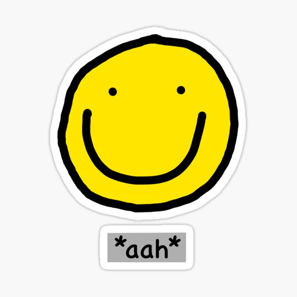 "Smiley aah" Sticker by Alipa | Redbubble