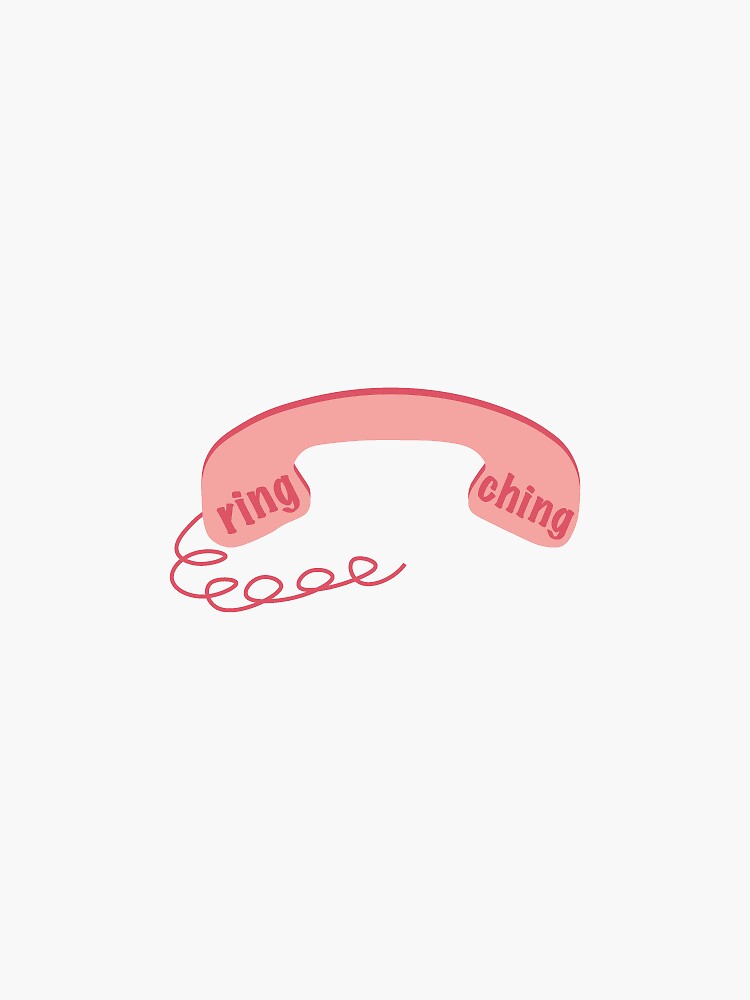 "Ring Ching" Sticker for Sale by gehenderson | Redbubble