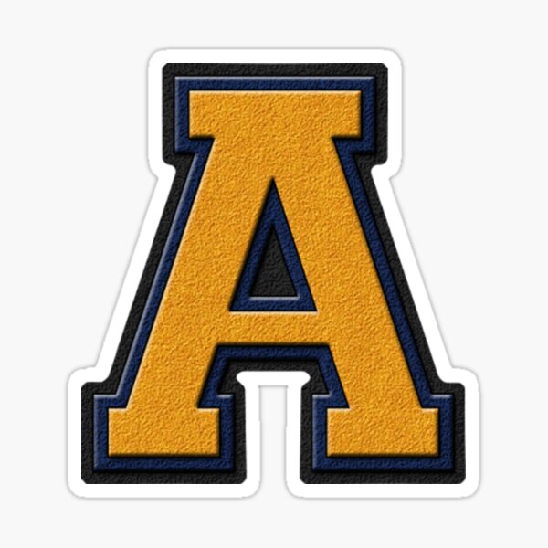 "Varsity A" Sticker by MissBHaven | Redbubble