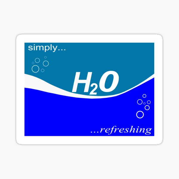 "H20" Sticker for Sale by Colstar | Redbubble
