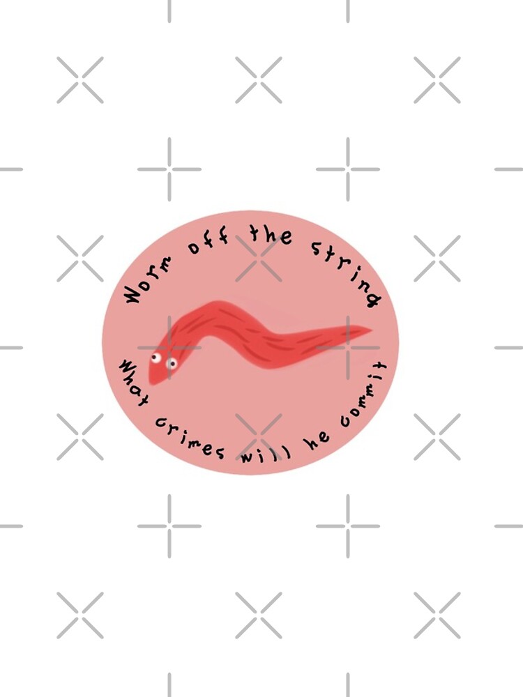 "Worm off the String, What Crimes will he Commit?" iPhone Case for Sale ...