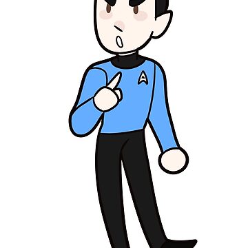 "Spock" Sticker for Sale by madlibss | Redbubble