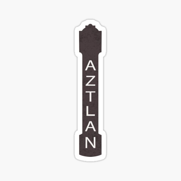 "aztlan theatre signage" Sticker for Sale by maydaze | Redbubble