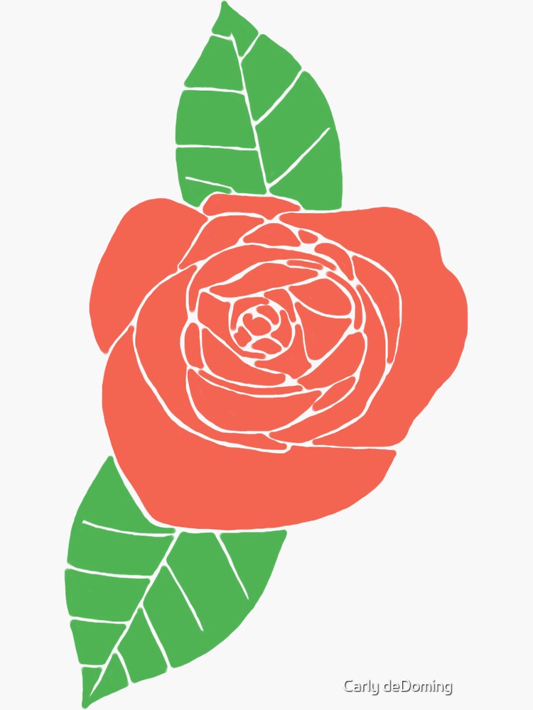 "Kentucky Derby Rose" Sticker for Sale by cdedoming | Redbubble