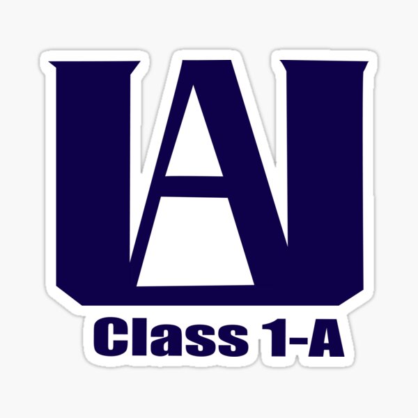"UA Logo blue class 1 A" Sticker for Sale by ravendemitri | Redbubble