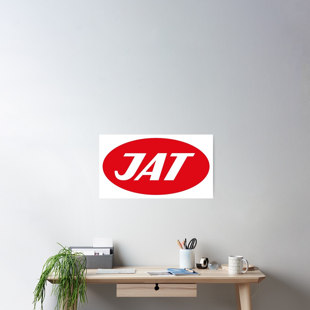 "JAT Logo" Poster for Sale by samdafurry | Redbubble