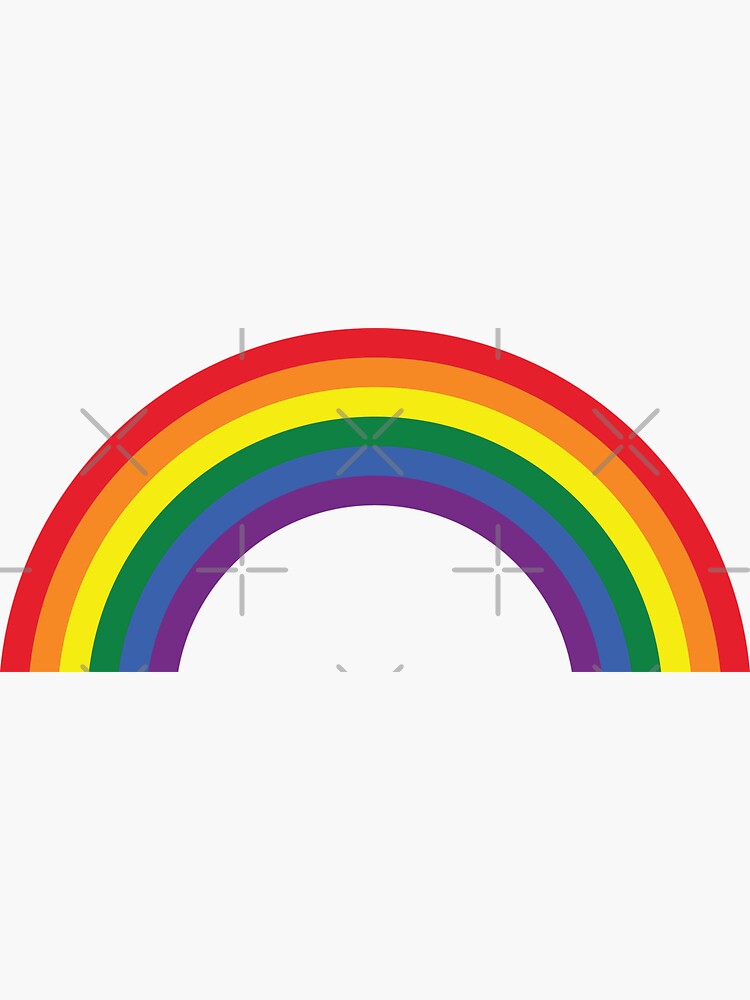 Gay Pride Rainbow Sticker For Sale By Nyssalance Redbubble