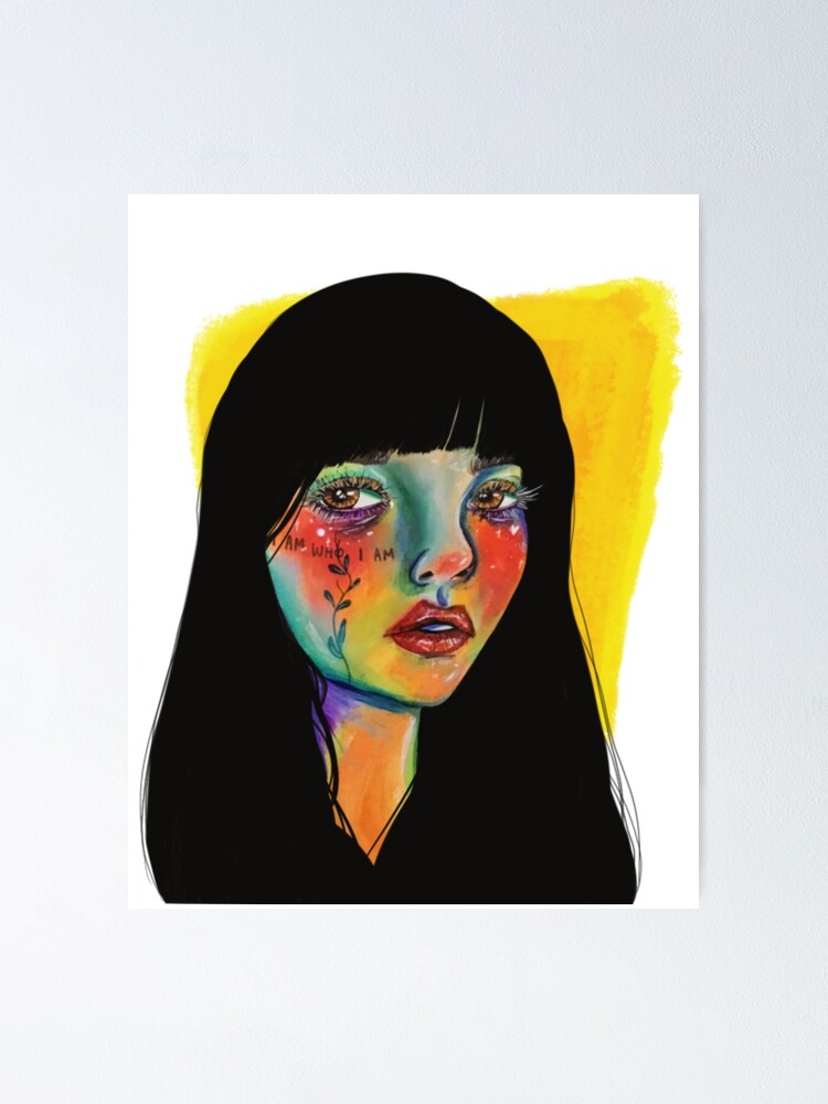 "I am who I am" Poster for Sale by peacegin | Redbubble