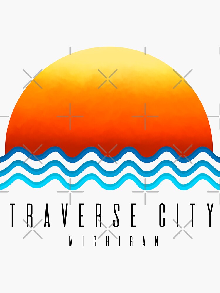"Traverse City Michigan" Sticker by NobleImages | Redbubble