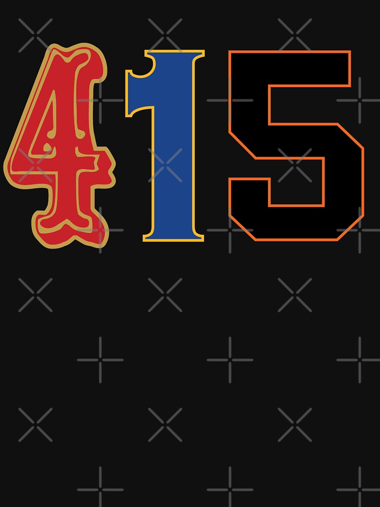 "SAN FRANCISCO - 415" T-shirt for Sale by thatDudeAZ89 | Redbubble | sf ...