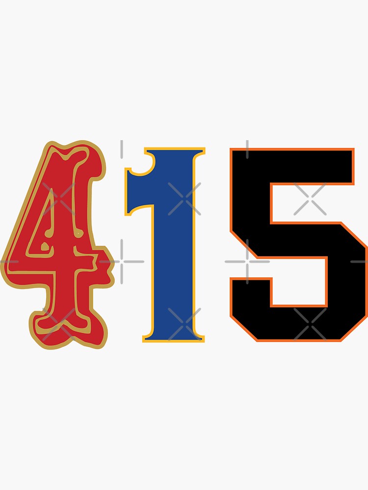 "SAN FRANCISCO - 415" Sticker for Sale by thatDudeAZ89 | Redbubble