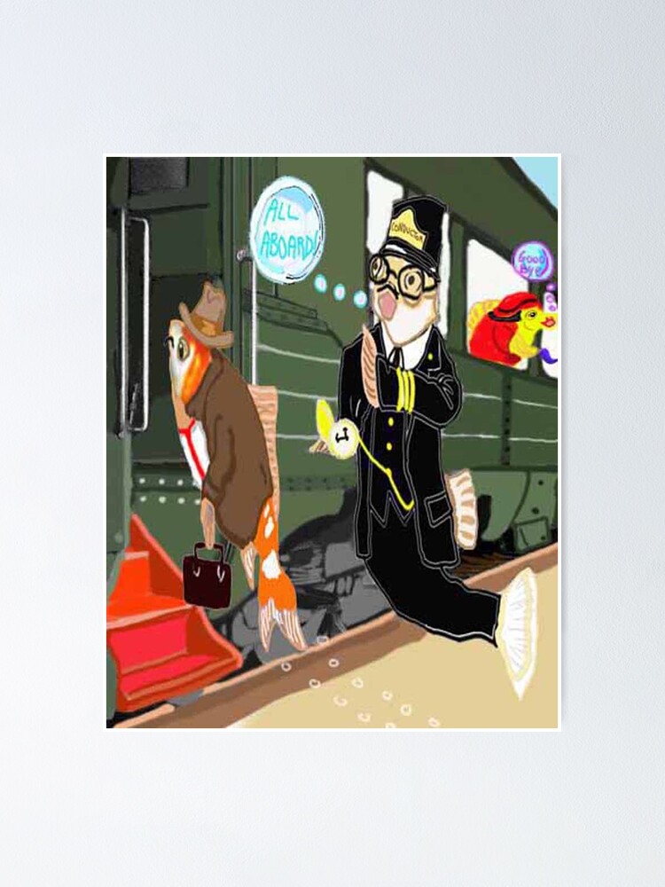 "Railroad Conductor And His Passengers" Poster by pinkyjainpan | Redbubble