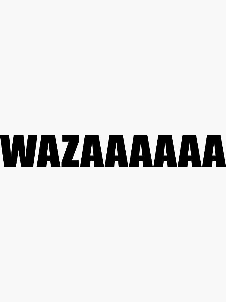 Sticker « Wazaaa », par EmilioSanchez | Redbubble