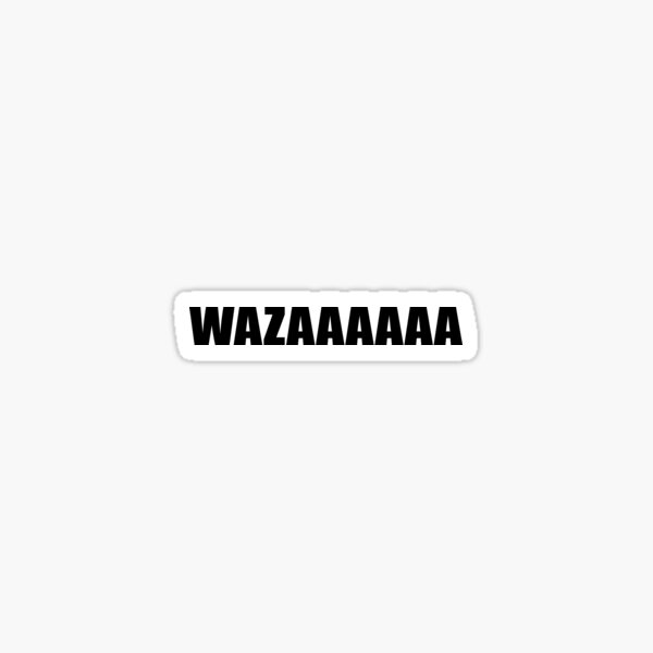 Sticker « Wazaaa », par EmilioSanchez | Redbubble