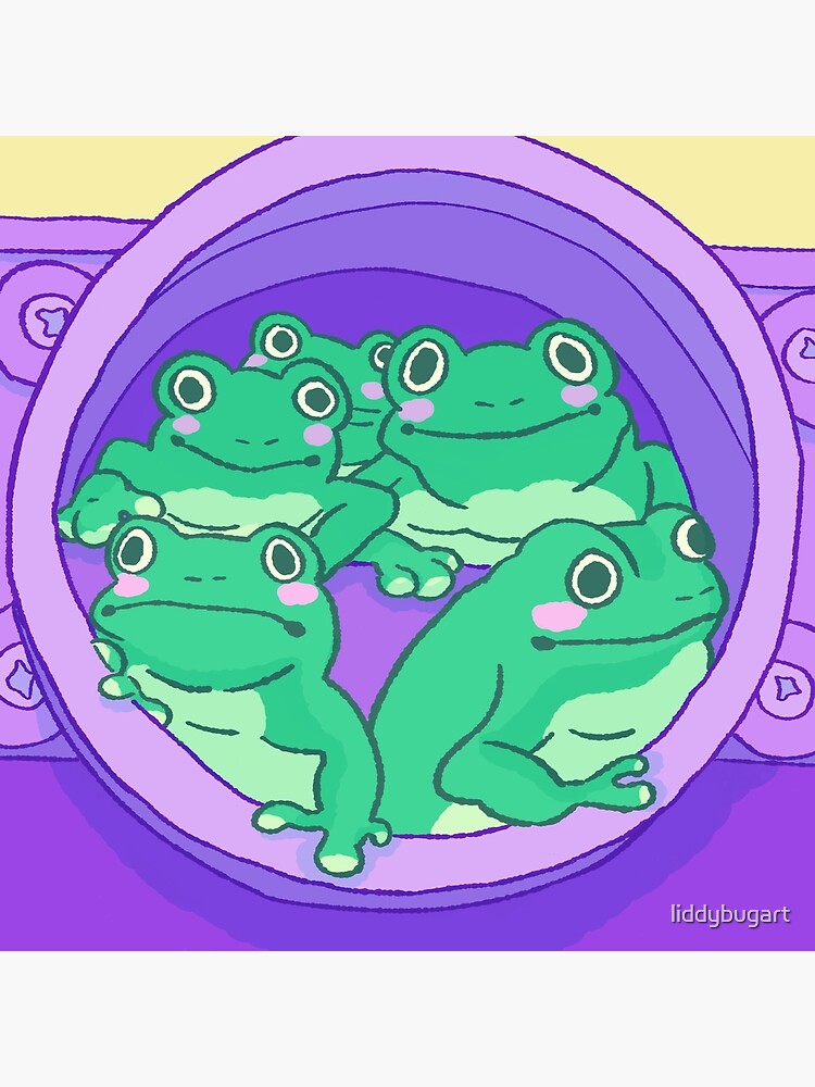 "Frog Gang" Poster by liddybugart | Redbubble