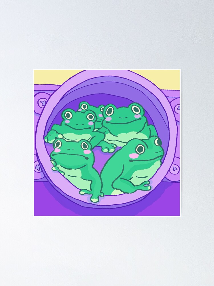 "Frog Gang" Poster by liddybugart | Redbubble