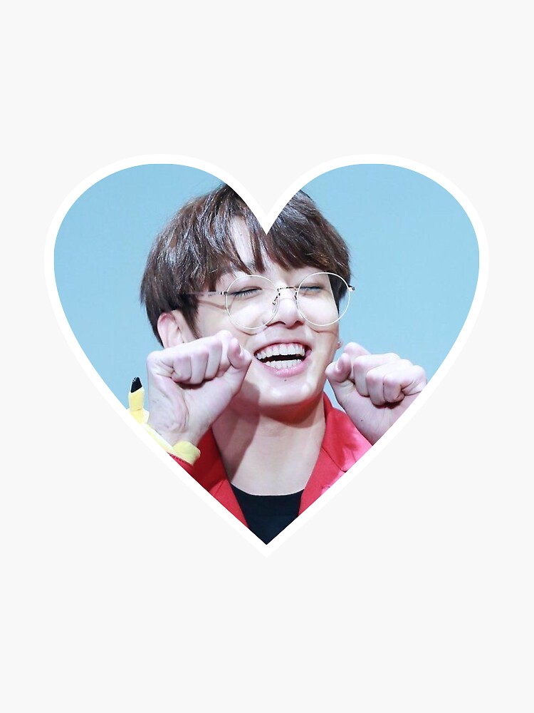 "Bts Jungkook Heart Sticker" Sticker by Mayacar | Redbubble