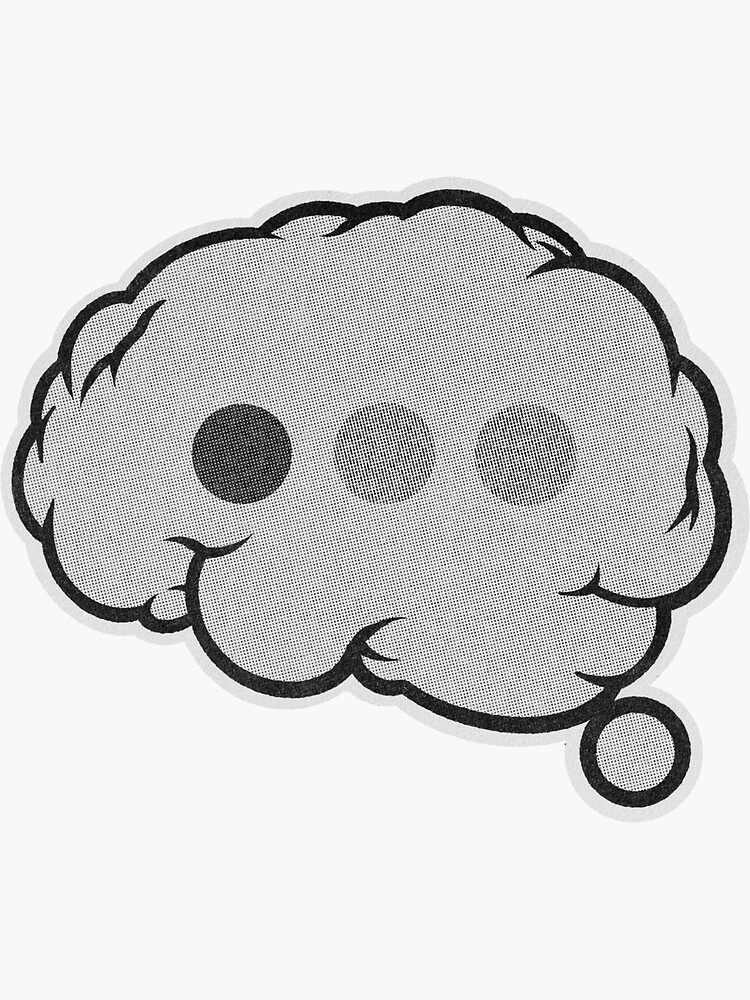 "Thinking Bubble" Sticker for Sale by JakeEdwardLange | Redbubble