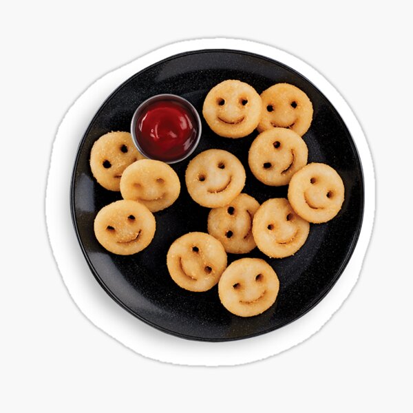 "Smiley fries" Sticker for Sale by Skbohn | Redbubble