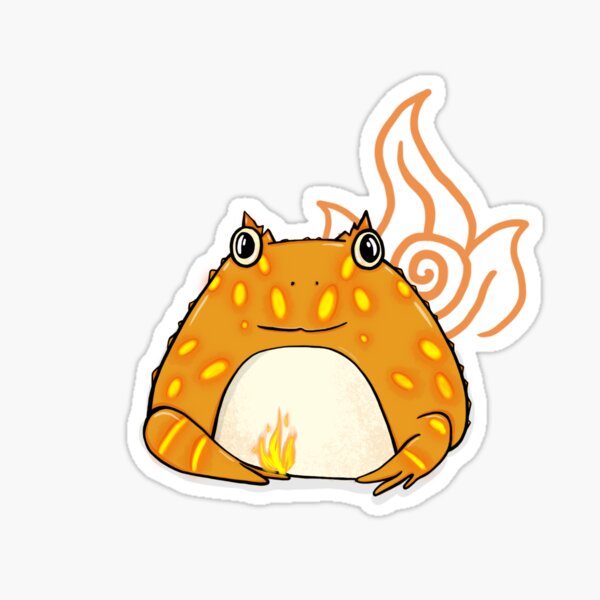 "The FIRE FROG" Sticker for Sale by astonishingemma | Redbubble