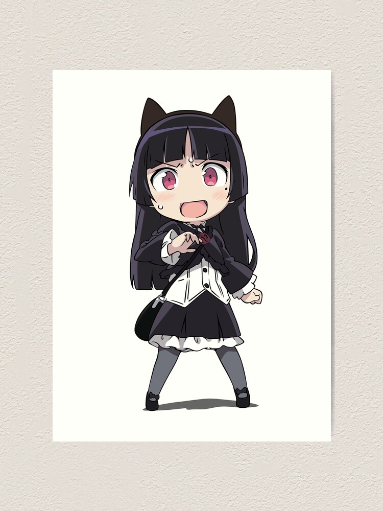 "Kuroneko" Art Print for Sale by Deso-Senpai | Redbubble
