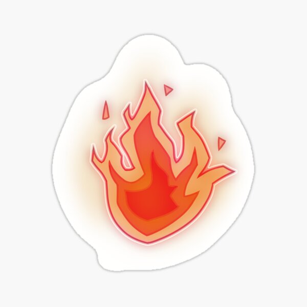 "Red Flame" Sticker for Sale by KadaArt | Redbubble