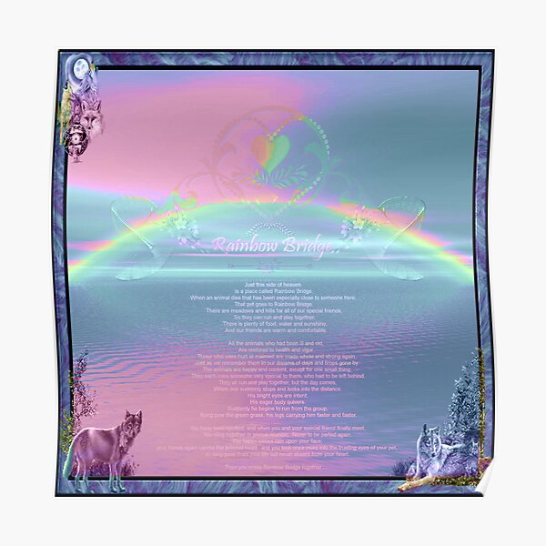 "Rainbow Bridge" Poster for Sale by EnchantedDreams | Redbubble