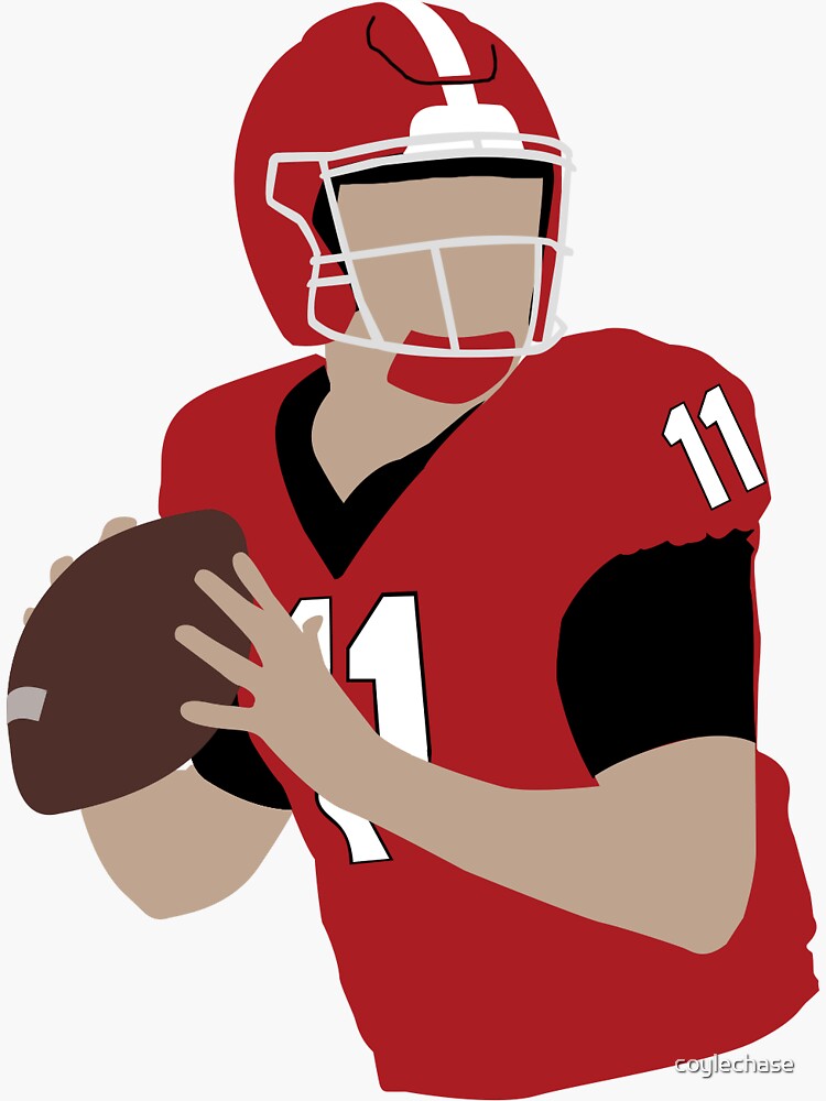 "Jake Fromm minimalist sticker" Sticker by coylechase | Redbubble