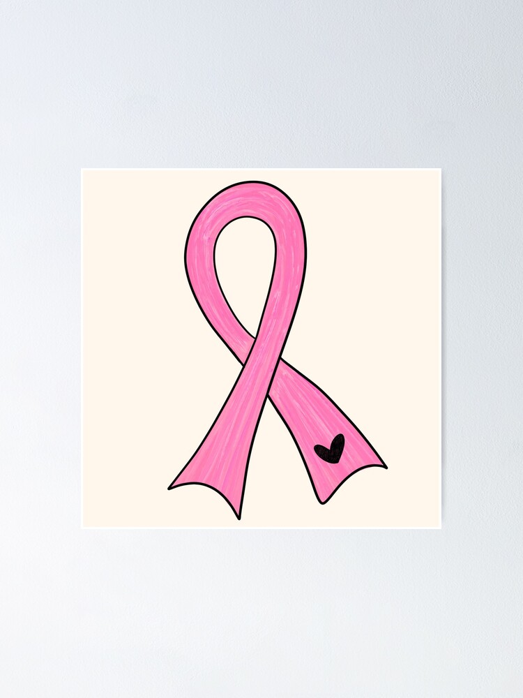"Pink Awareness Ribbon " Poster for Sale by JavierShih | Redbubble
