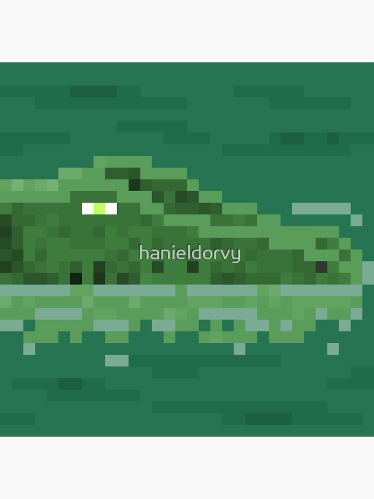 "Gator Season [PIXEL ART]" Sticker for Sale by hanieldorvy | Redbubble