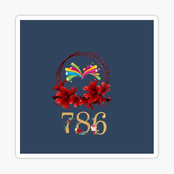 "good 786 logo " Sticker by vikas4455 | Redbubble