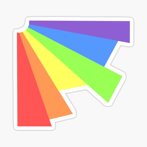 "Rainbow Sun Rays" Sticker by paithy | Redbubble