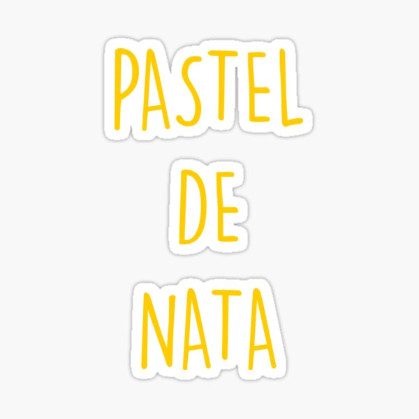"PASTEL DE NATA" Sticker by eyesblau | Redbubble