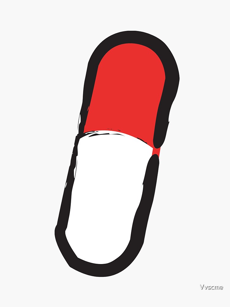 "Take the RED PILL" Sticker for Sale by Vvscme | Redbubble