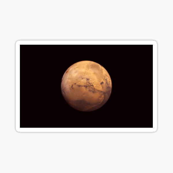 "Planet Mars" Sticker by artoth | Redbubble