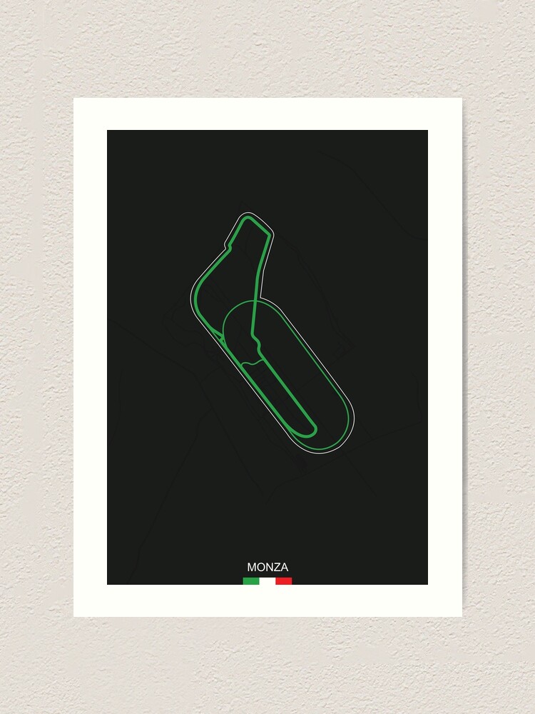 "Monza Circuit Map" Art Print for Sale by Mads1539 | Redbubble