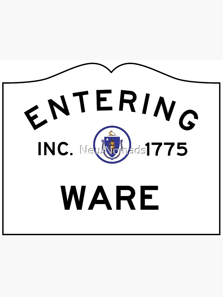 "Entering Ware Massachusetts - Commonwealth of Massachusetts Road Sign ...