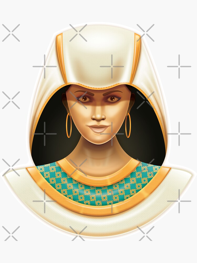 "Egyptian Queen Sticker" Sticker by Elkrees | Redbubble