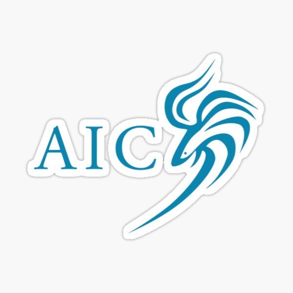 "AIC Logo" Sticker by kateplass | Redbubble